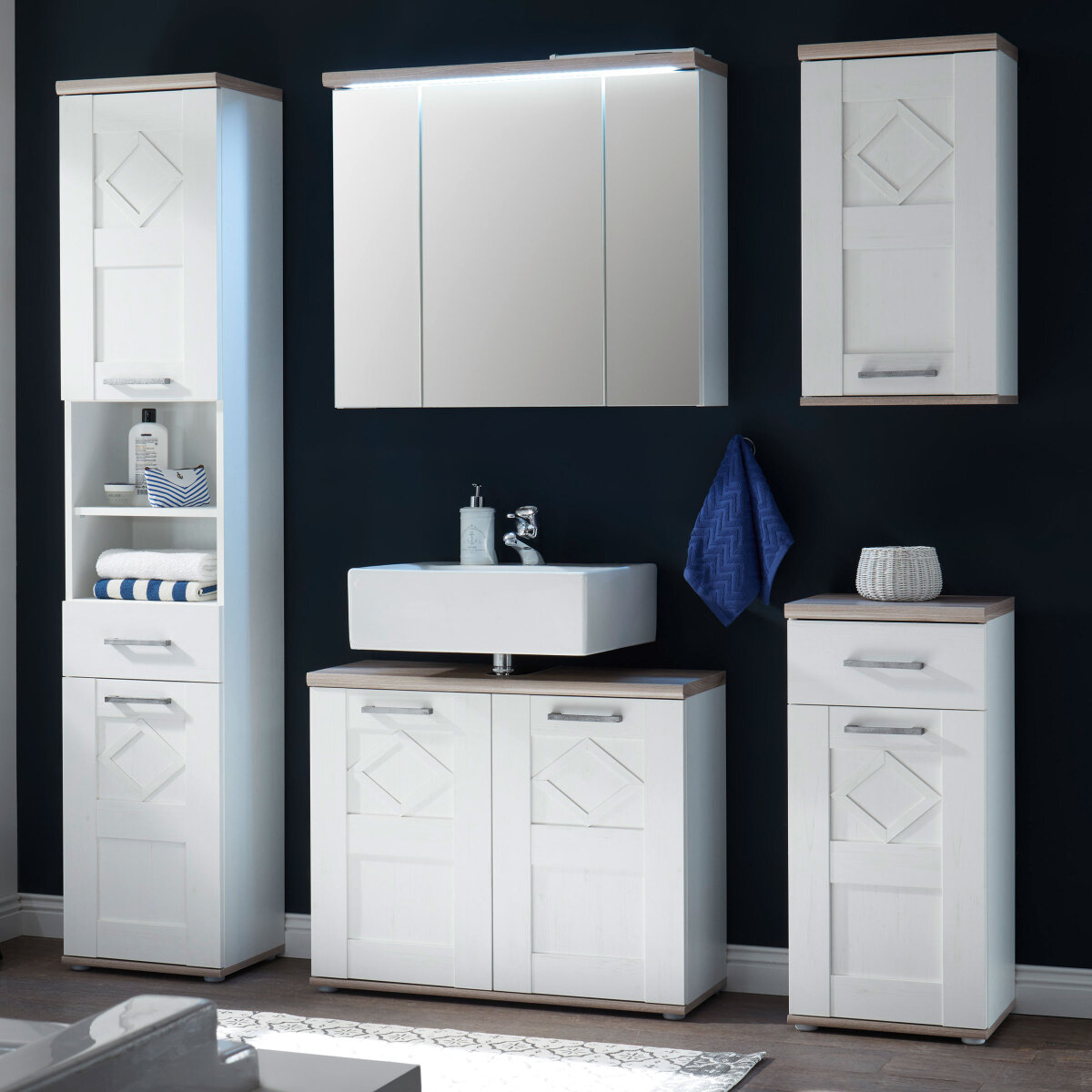 Badezimmer Set Vito Country Anderson Pine Optik