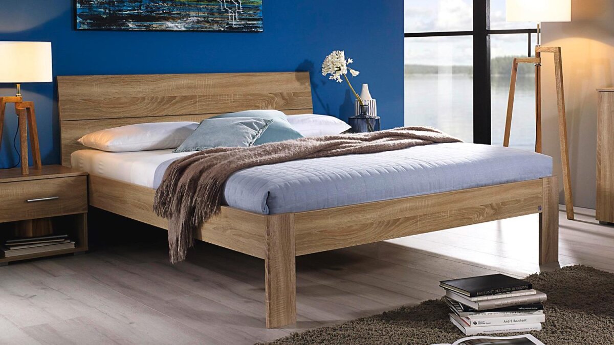 Bett 140x200 Eiche Sonoma